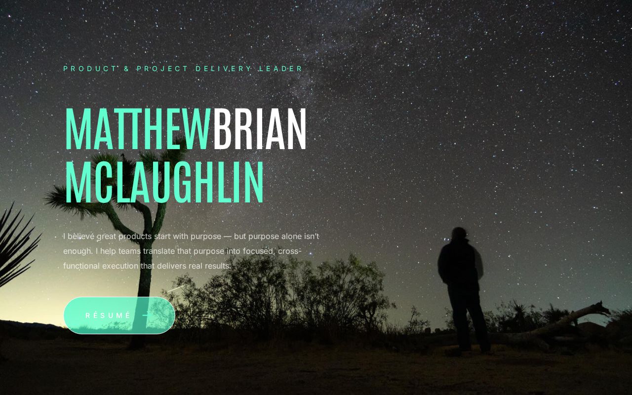 Matthew McLaughlin – Product Manager & AI Strategist